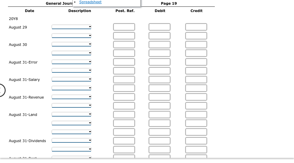 Journal entries and trial balance Valley Realty acts | Chegg.com