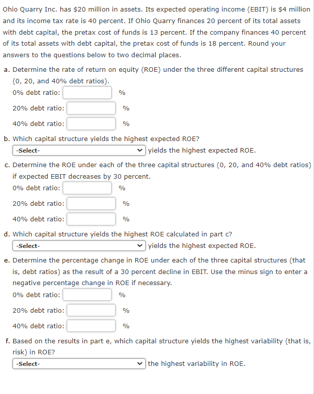Solved Menu drop down options for B, D, and F. See below. | Chegg.com