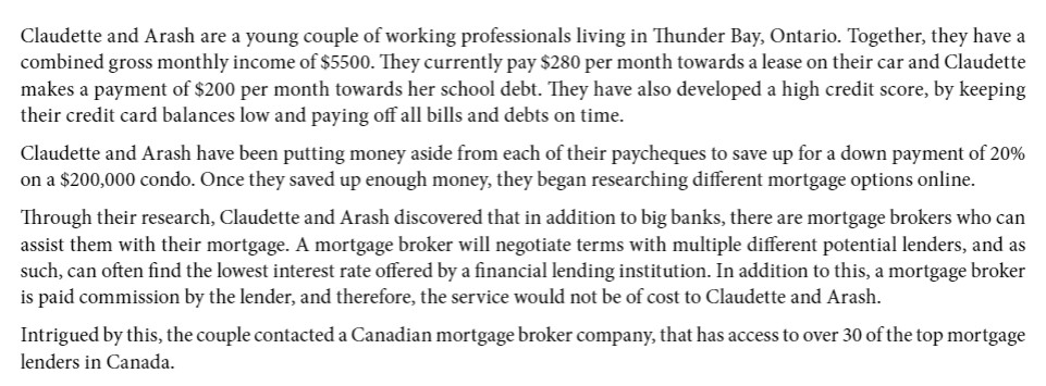 Solved Claudette and Arash are a young couple of working | Chegg.com