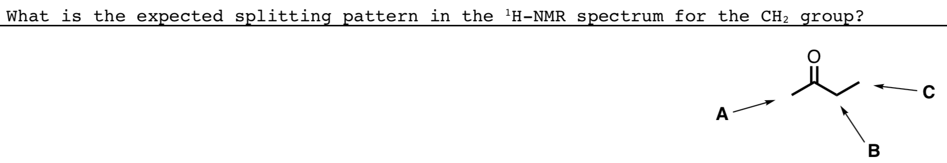 Solved What is the expected splitting pattern in the H-NMR | Chegg.com