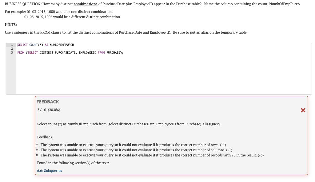 Solved Formulate a single SQL query to answer this business | Chegg.com