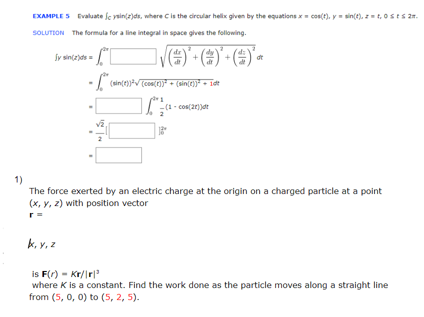 Solved EXAMPLE 5 Evaluate Sc ysin(z)ds, where C is the | Chegg.com
