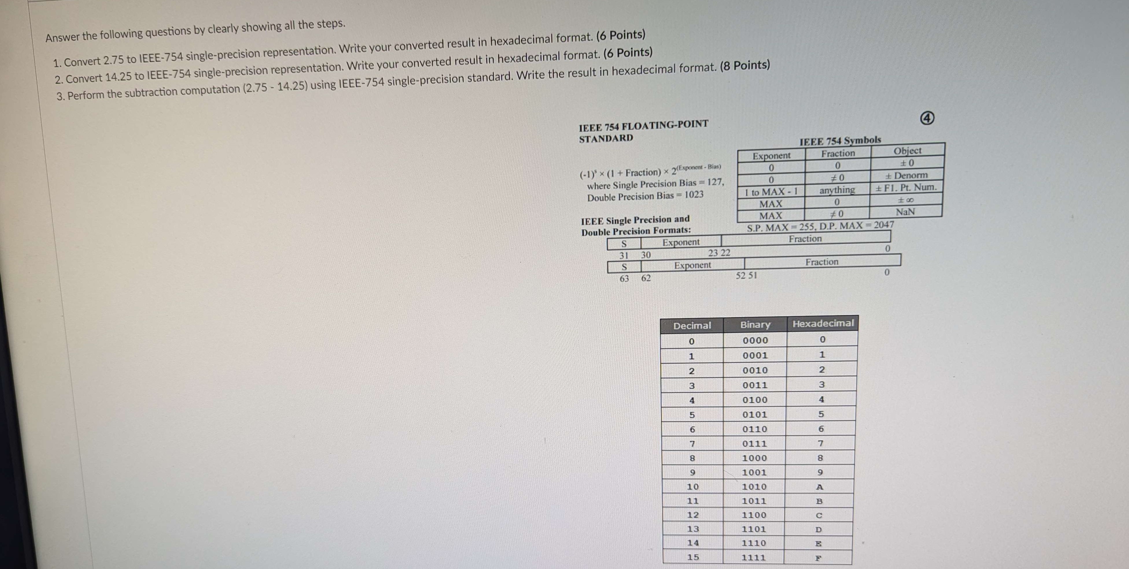 Solved Answer the following questions by clearly showing all | Chegg.com