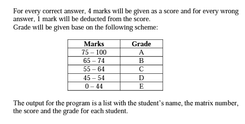 Solved Question #2 student studentName : string matrixNumber | Chegg.com