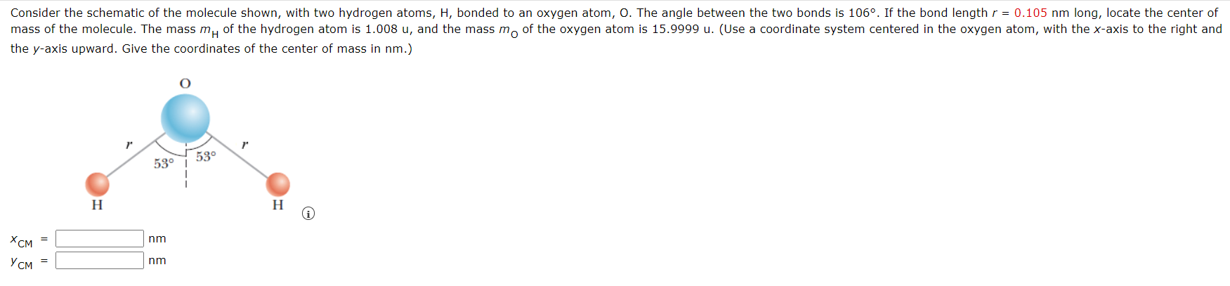 Solved Consider the schematic of the molecule shown, with | Chegg.com