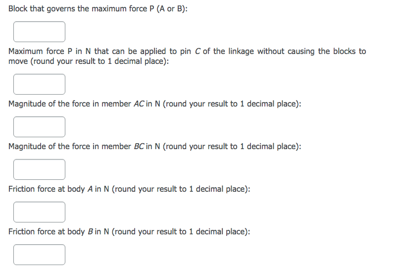 Solved Two blocks A and B are connected by the linkage as | Chegg.com