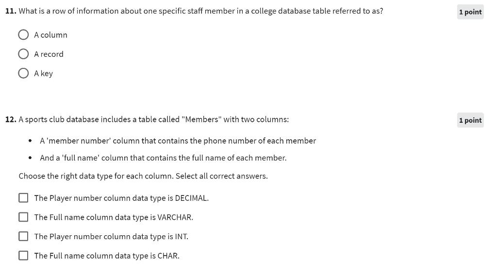 Solved Write An Sql Statement That Evaluates If The Playerid