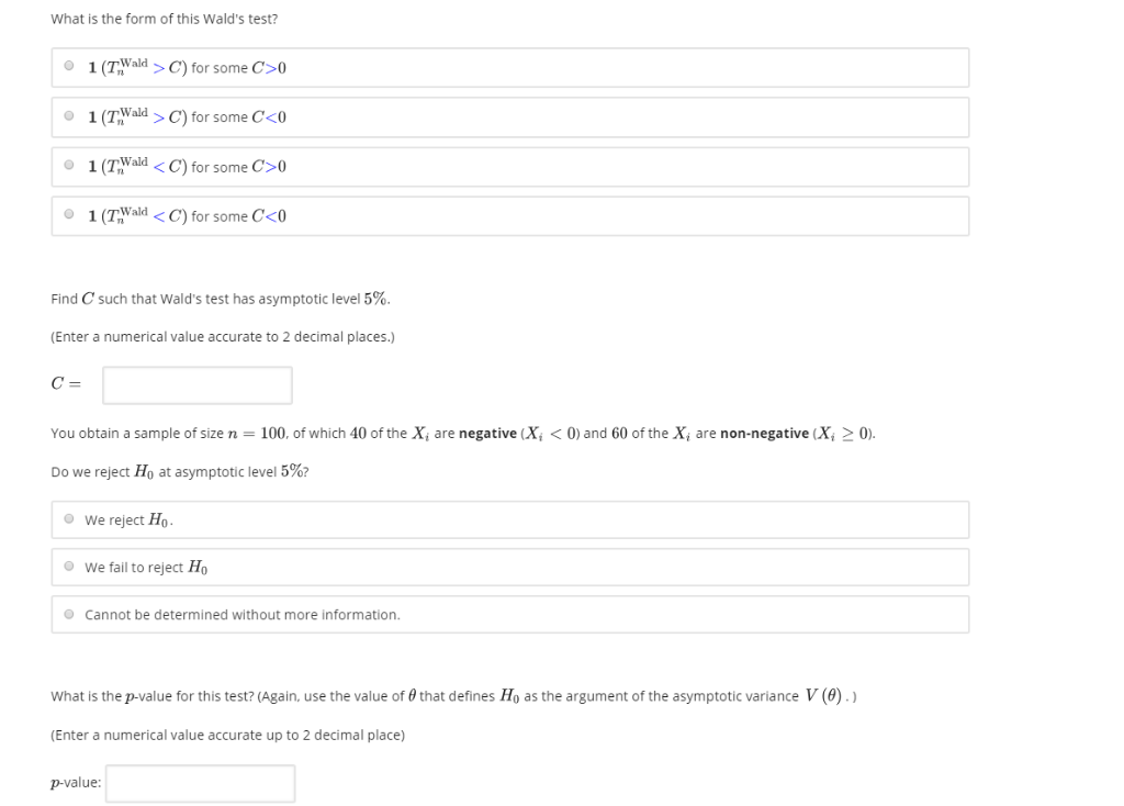 For z E R and θ E (0,1), define otherwise. 0 Let | Chegg.com