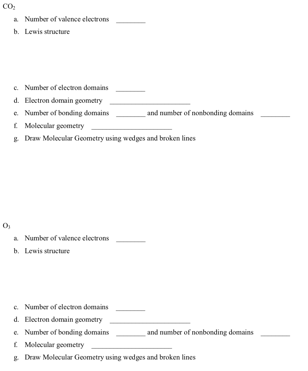 Solved CO2 a. Number of valence electrons b. Lewis structure | Chegg.com