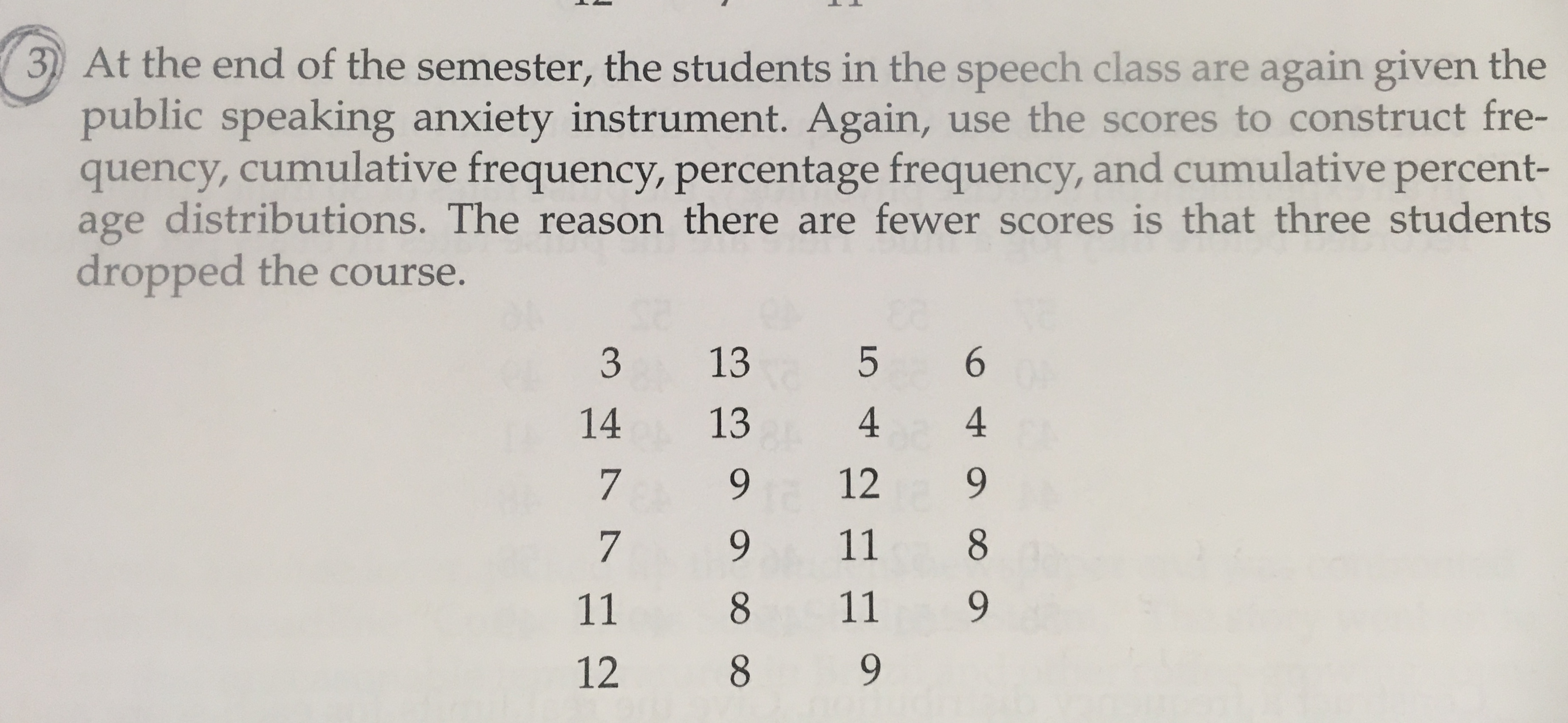 Solved At the end of the semester, the students in the | Chegg.com
