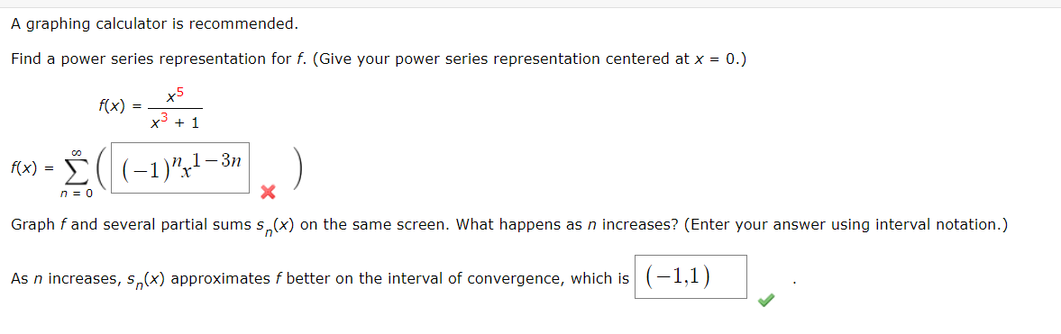 Solved A graphing calculator is recommended. Find a power | Chegg.com