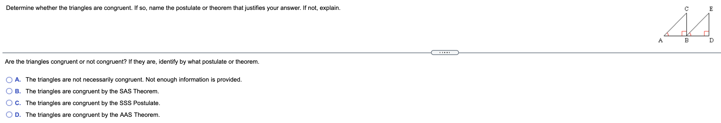 Determine whether the triangles are congruent. If so, | Chegg.com