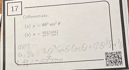 Solved y=4θ3sin2θx=sint−costsint+cost | Chegg.com