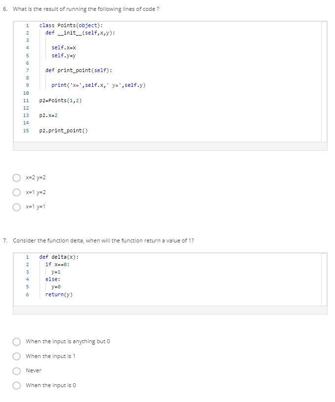 Solved 6. What is the result of running the following lines | Chegg.com