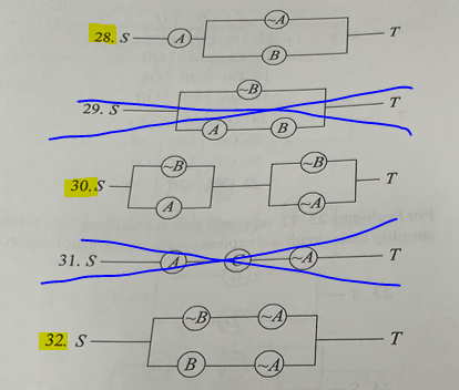 Repsent each circuit using logic notation. Then | Chegg.com