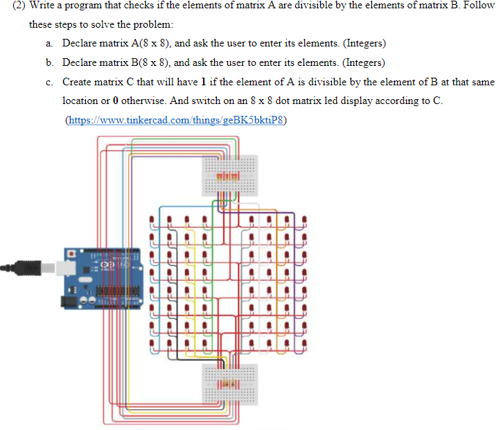 Solved (2) Write a program that checks if the elements of | Chegg.com
