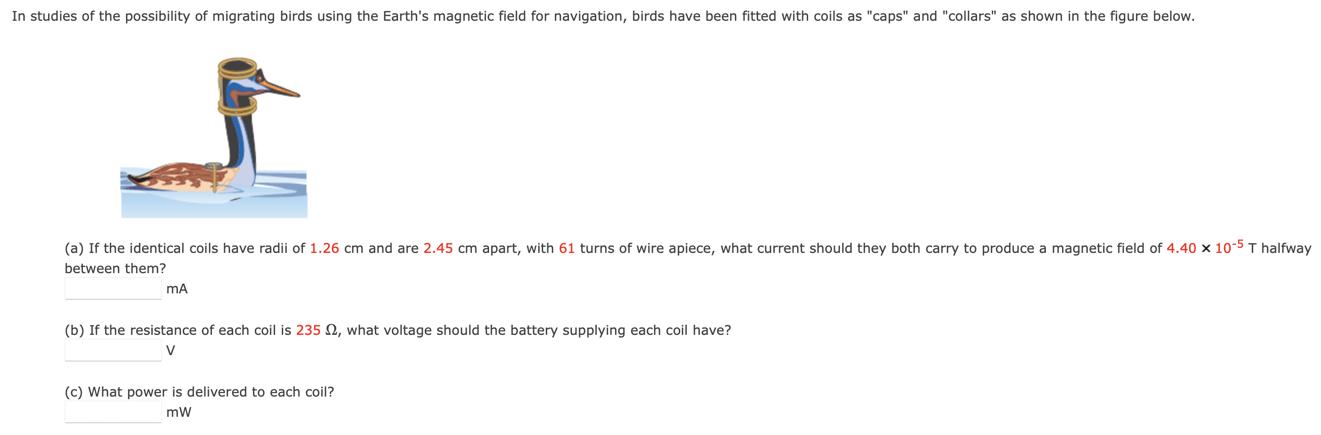 Solved between them? mA (b) If the resistance of each coil | Chegg.com