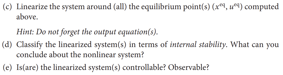 Solved 15.7. (Stability, controllability, and observability | Chegg.com