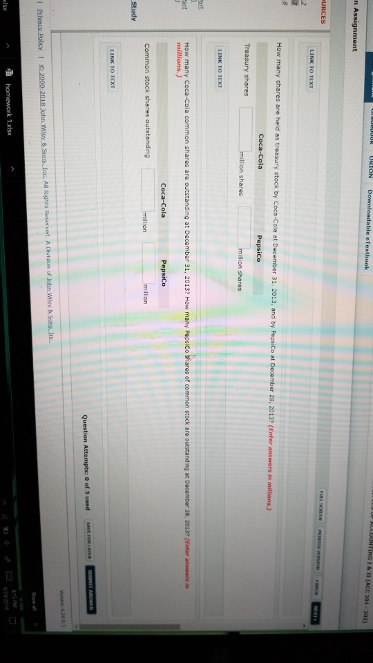 Solved ORION nt> Open A annual report, including notes to | Chegg.com