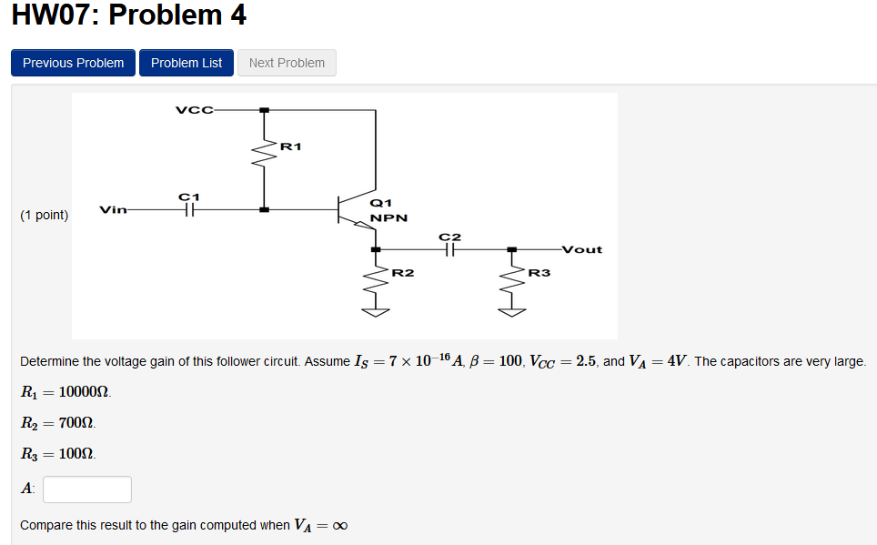 Solved Hw07 Problem 4 Previous Problem Problem List Next