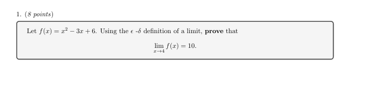 Solved (8 ﻿points)Let f(x)=x2-3x+6. ﻿Using the | Chegg.com