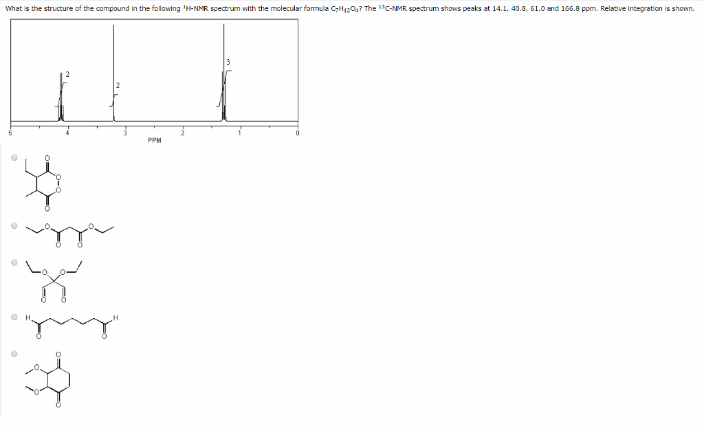 Solved What is the structure of the compound in the | Chegg.com