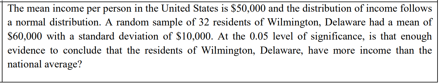 Solved The mean income per person in the United States is | Chegg.com