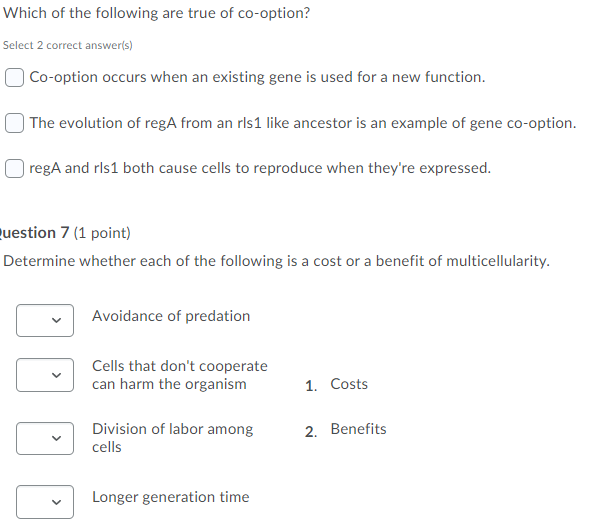 Solved Which of the following are true of co-option? Select | Chegg.com