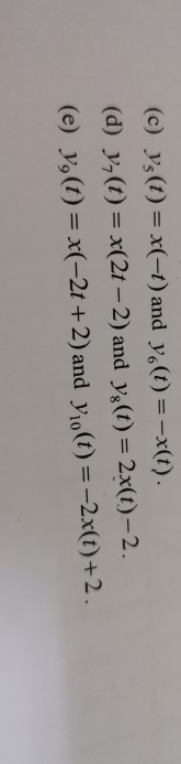 Solved Part 1: Signal Operations Question 1: (10 marks) | Chegg.com