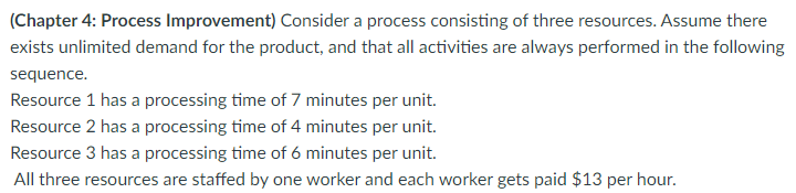 Solved a) If the process starts empty, how long will it | Chegg.com