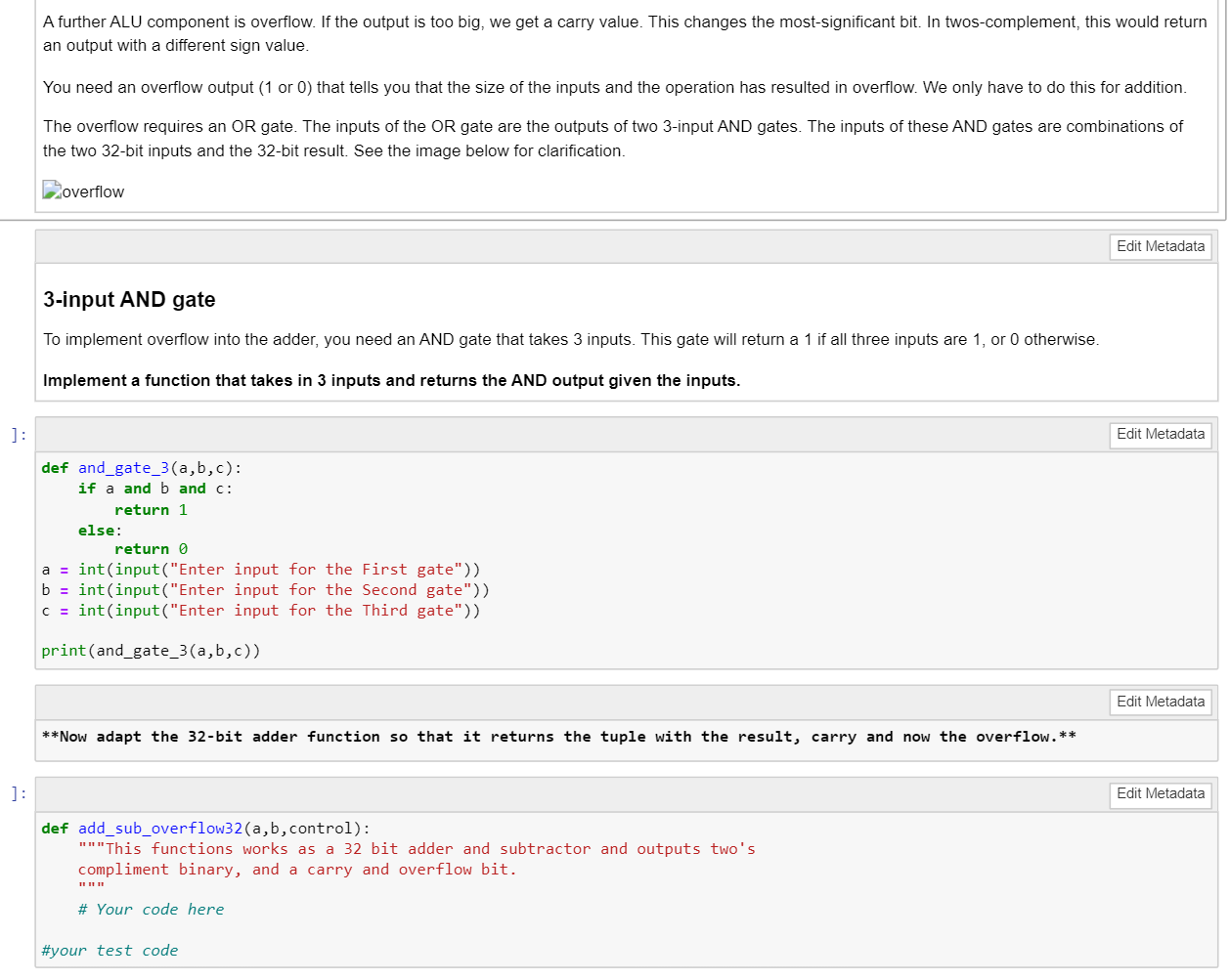 Solved A Further Alu Component Is Overflow If The Output Is 