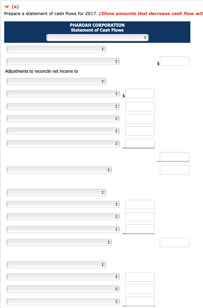 Solved Exercise 5-17 (Part Level Submission) Pharoah | Chegg.com