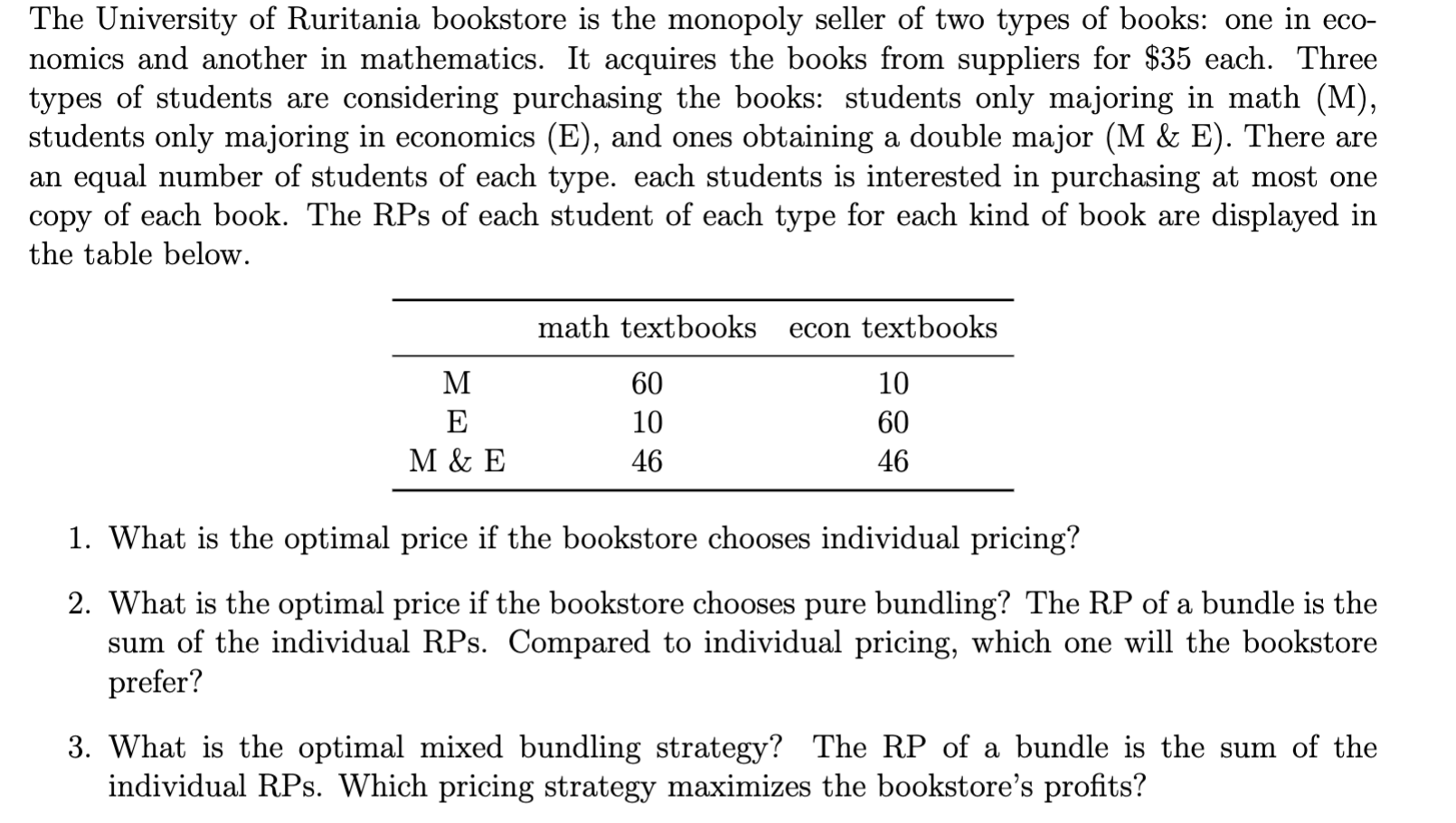 Solved The University of Ruritania bookstore is the monopoly | Chegg.com