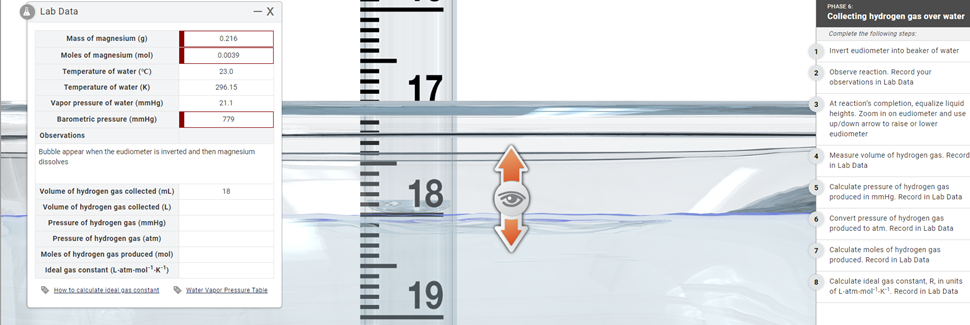 Bubcle appear when the eudiometer is inverted and | Chegg.com