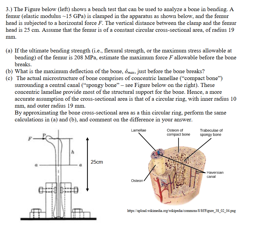 Solved 3.) The Figure below (left) shows a bench test that | Chegg.com