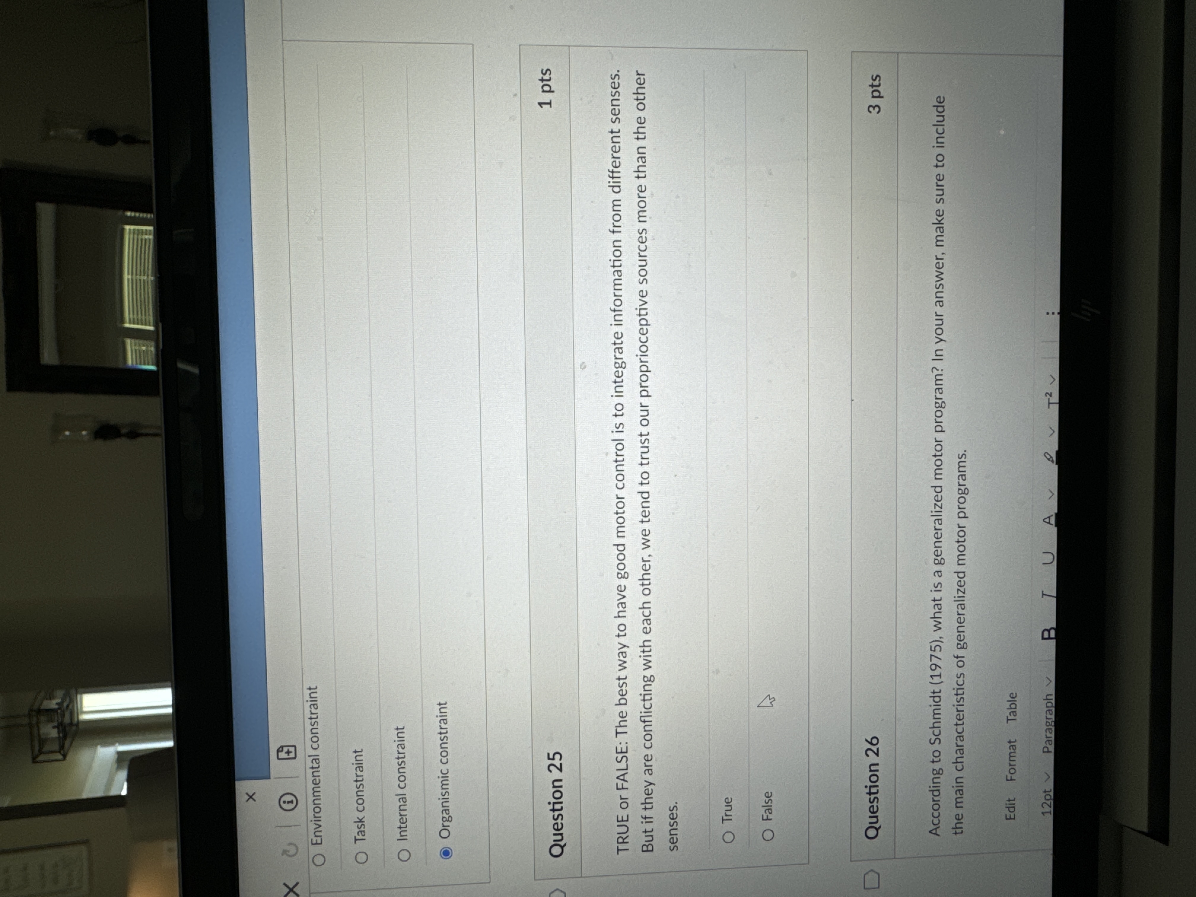 Solved Environmental constraintTask constraintInternal | Chegg.com