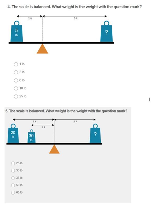 Solved 4. The scale is balanced. What weight is the weight | Chegg.com