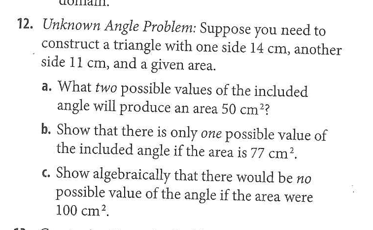 Solved 12. Unknown Angle Problem: Suppose you need to | Chegg.com