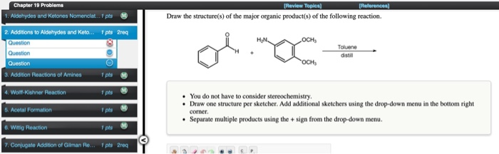 Solved Chapter 19 Problems and Ketones Nomendlat..1 pts M | Chegg.com