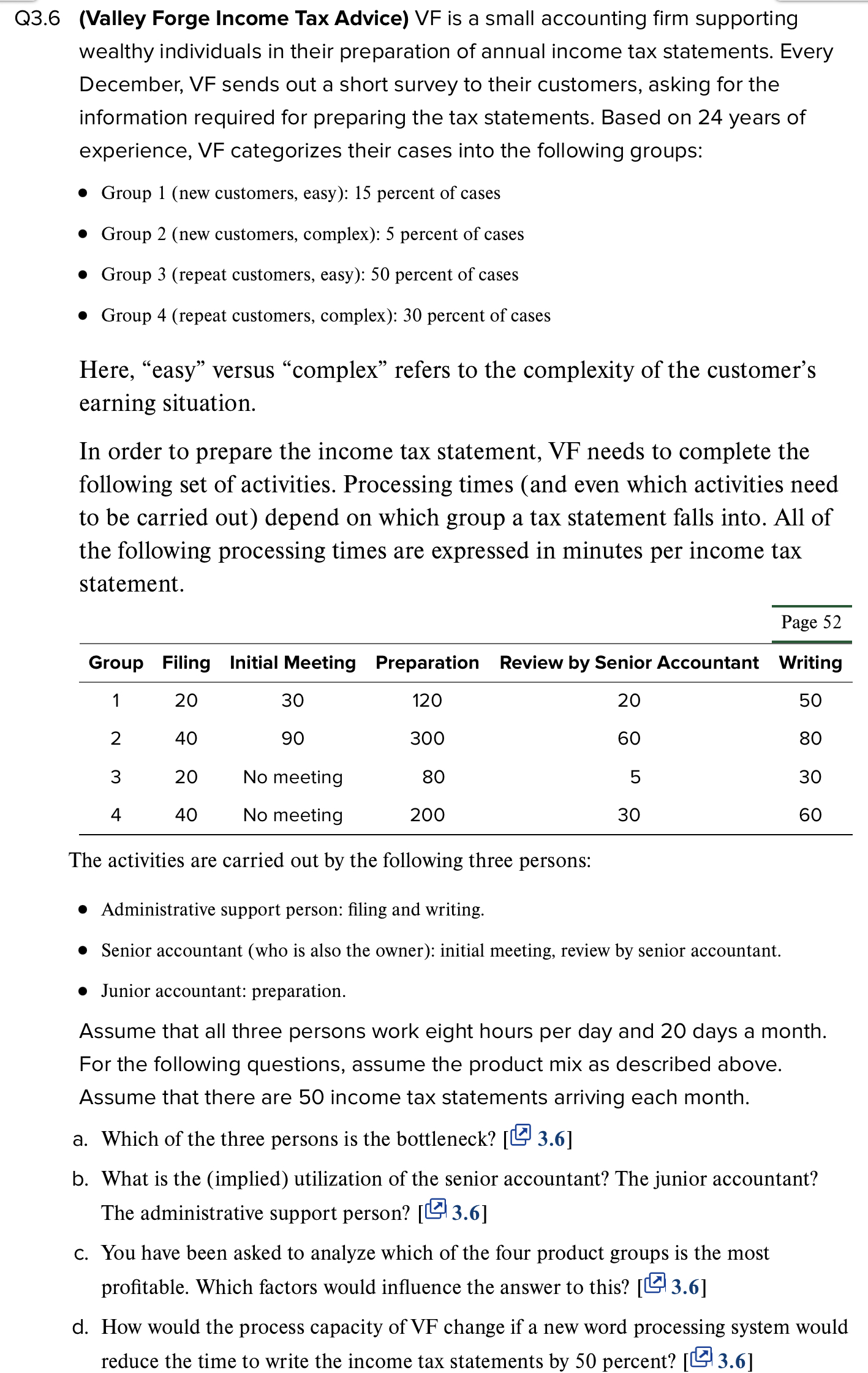 Solved .6 (Valley Forge Income Tax Advice) VF is a small | Chegg.com