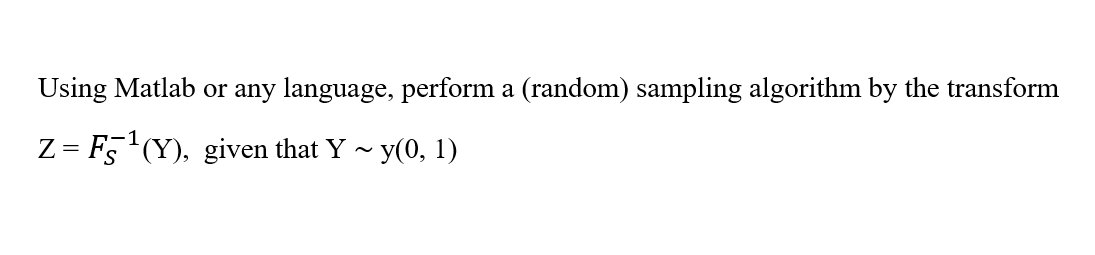 Solved Using Matlab or any language, perform a (random) | Chegg.com