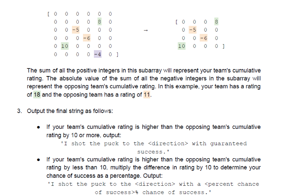 Function Name: passIton Inputs: 1. (double) A MxN | Chegg.com