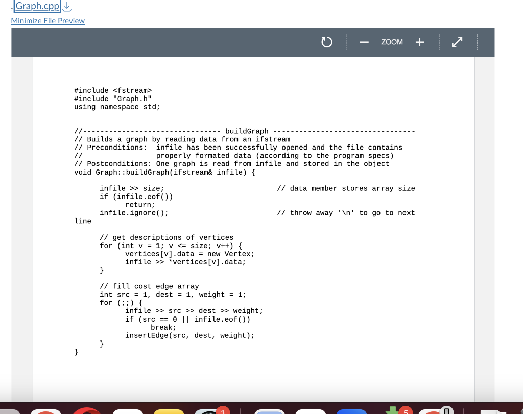 Solved The shortest straw Your program will read in a graph | Chegg.com