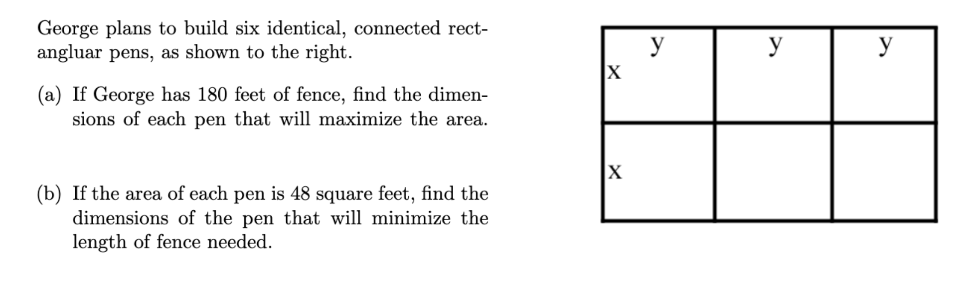 Solved George plans to build six identical, connected | Chegg.com