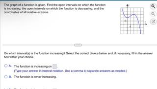 Solved The graph of a functon is given. Find the ofot | Chegg.com