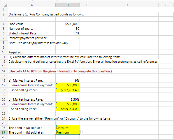 Solved Ruiz Company issued bonds on January 1 and has | Chegg.com