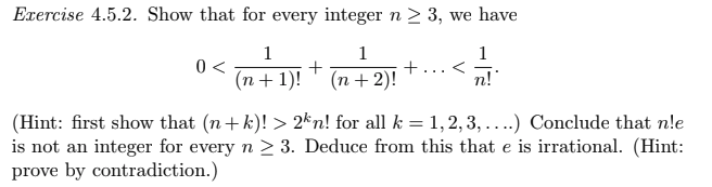 Solved Exercise 4.5.2. Show that for every integer n≥3, we | Chegg.com