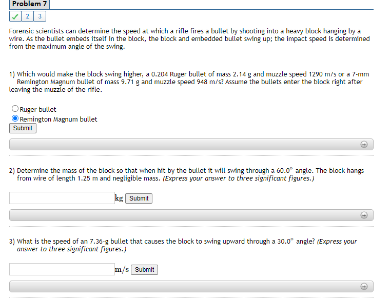 Solved Problem 7 23 Forensic scientists can determine the | Chegg.com