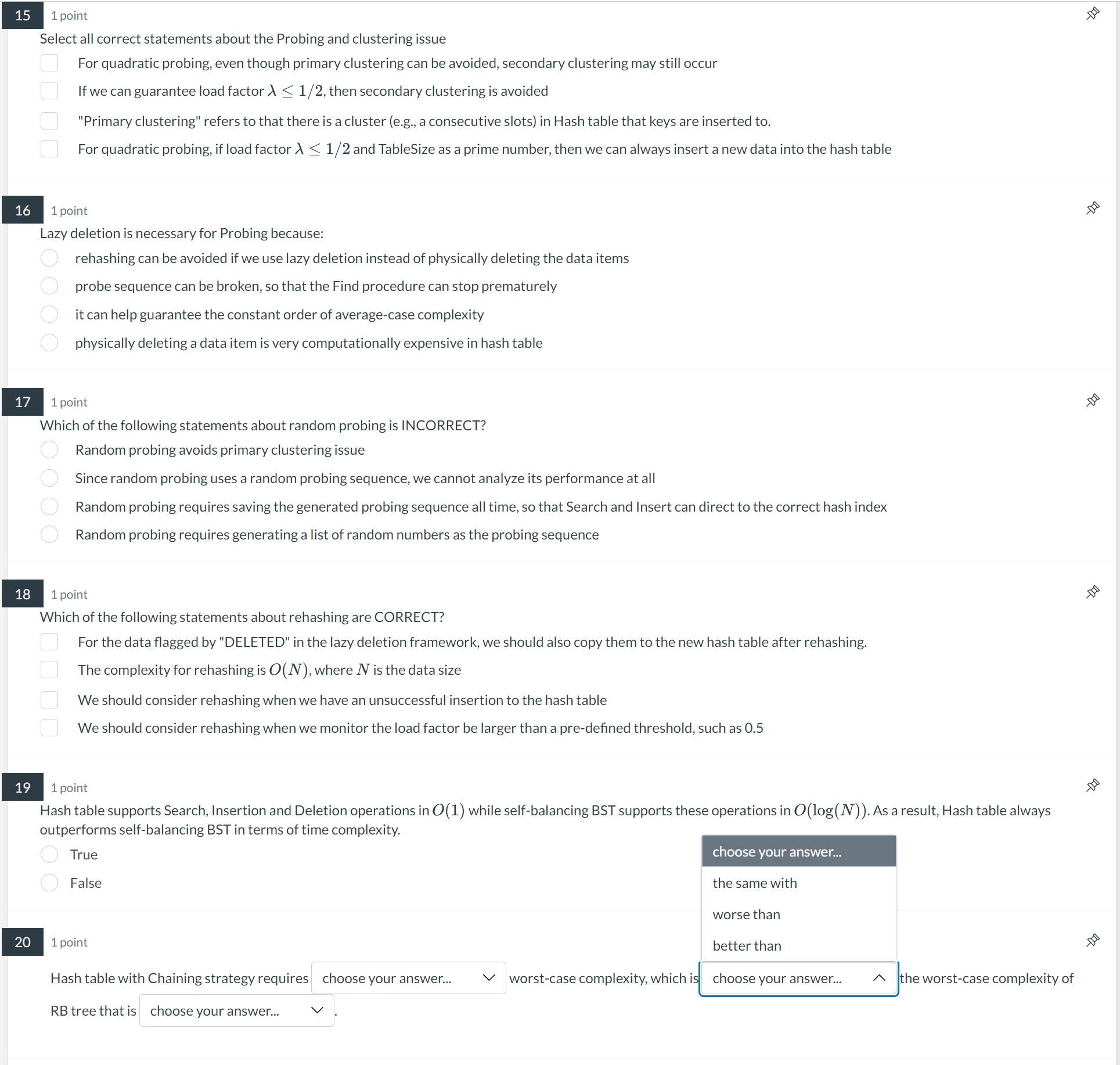 Solved Primary Clustering Refers To That There Is A 