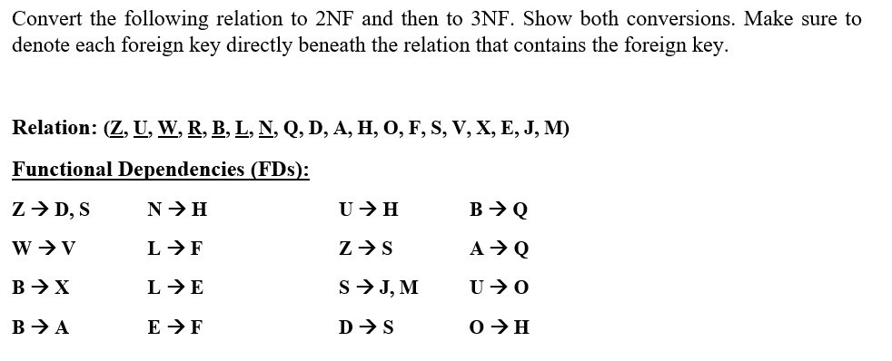 Solved Functional Dependencies (FDs):NDon't Use chat GPT | Chegg.com